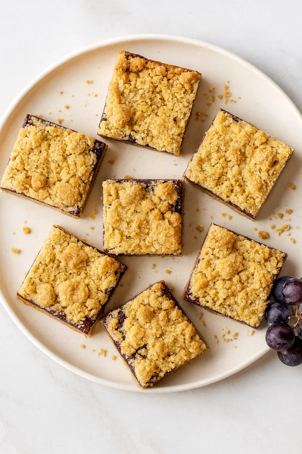 Concord Grape Peanut Butter Crumb Bars - Tasty Recipes Chef