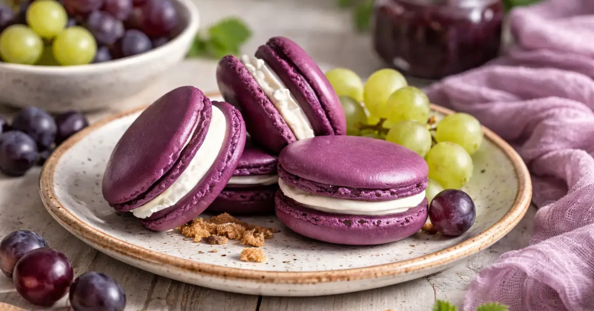 Concord Grape Macarons - Tasty Recipes Chef