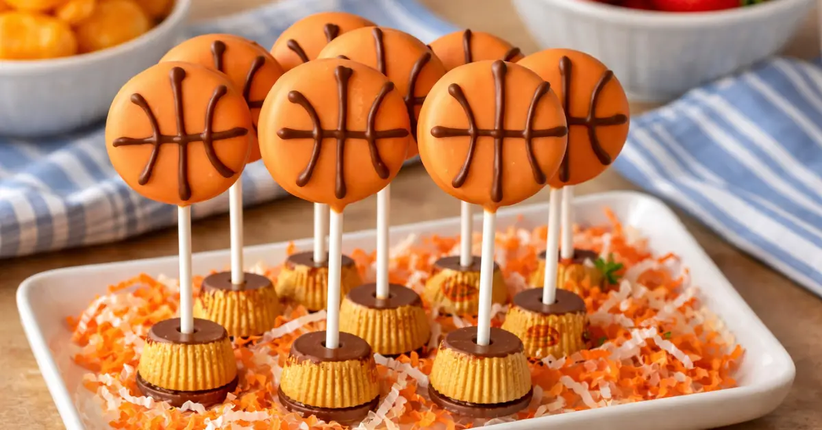 Basketball Oreo Pops - Perfect for Game Day - Tasty Recipes Chef