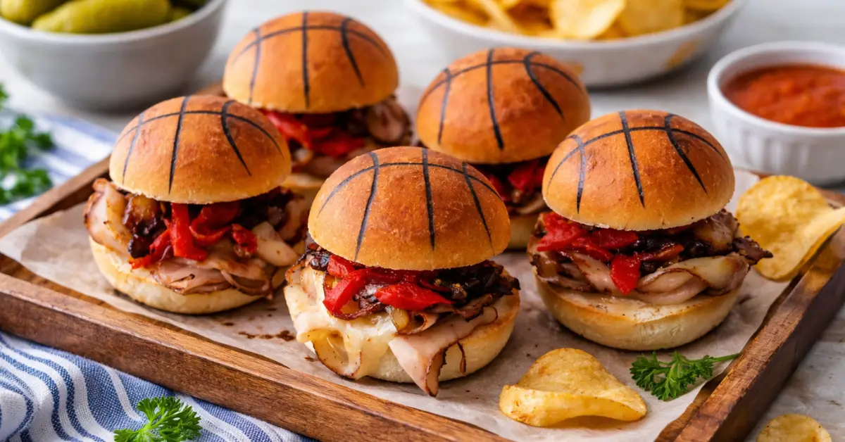 Blackened Turkey Basketball Sliders - Perfect Game Day Appetizer