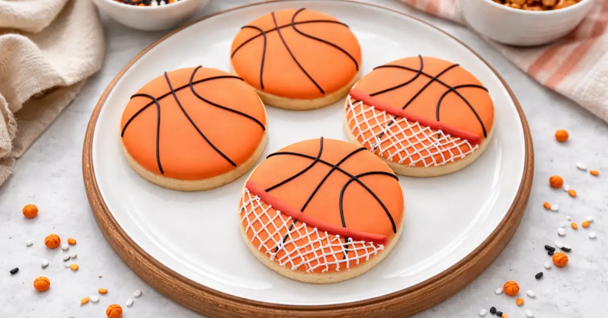 Decorated Basketball Cookies – Perfect for Game Day - TRC