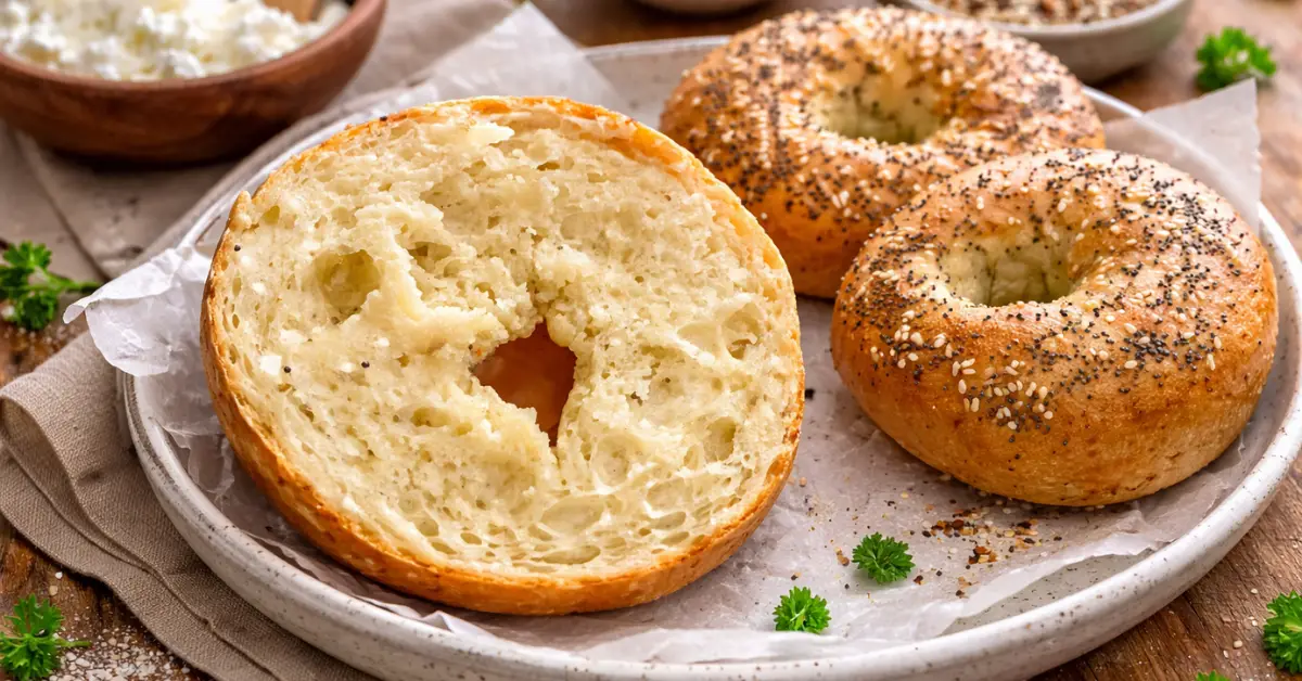 3-Ingredient Cottage Cheese Bagels - Quick & High-Protein Recipe