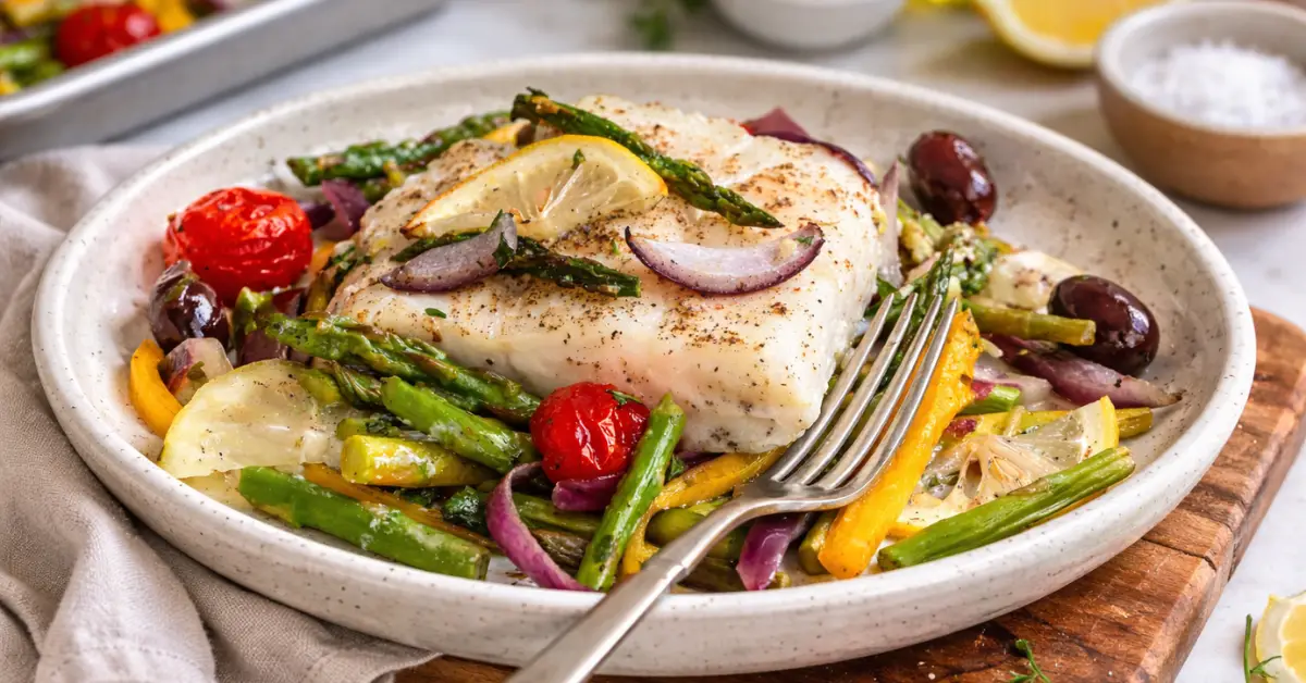 Easy Baked Cod with Spring Vegetables - Vibrant and Nourishing