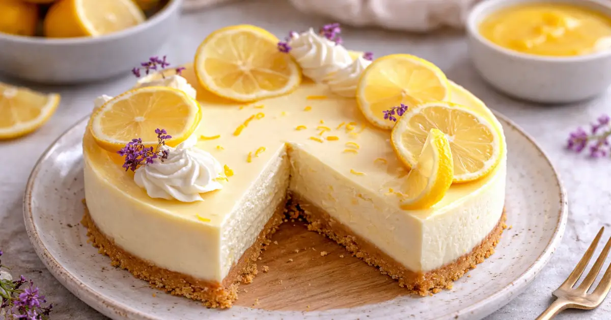 Easy No-Bake Lemon Cheesecake - A Refreshing Citrus Delight
