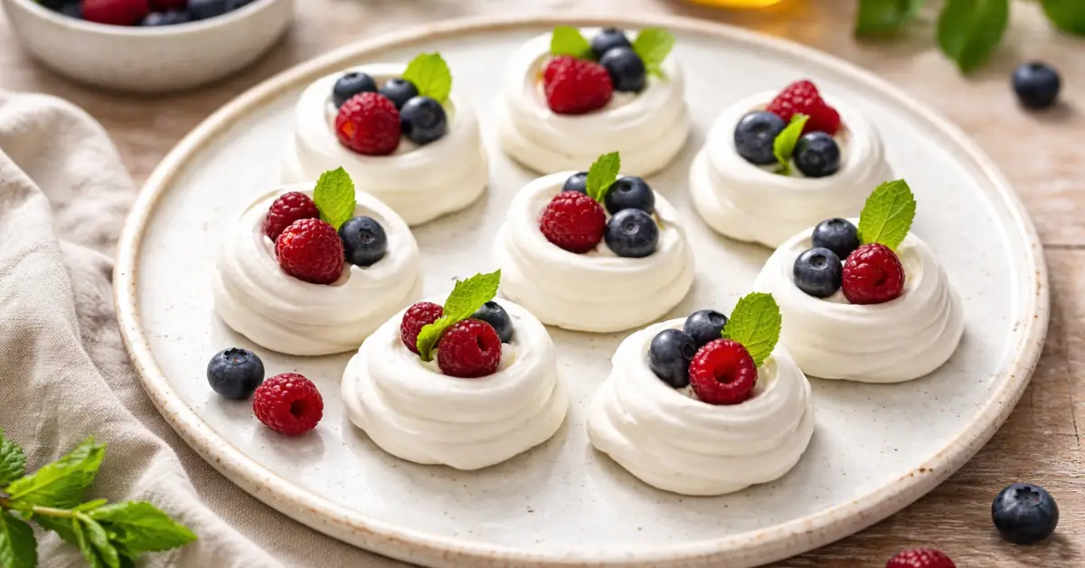 Mini Pavlova Recipe with Mascarpone and Berries - TRC