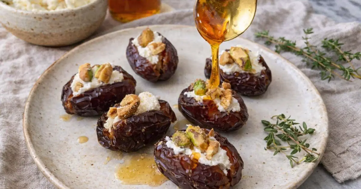 Stuffed Dates with Goat Cheese - Sweet and Savory Bites - TRC