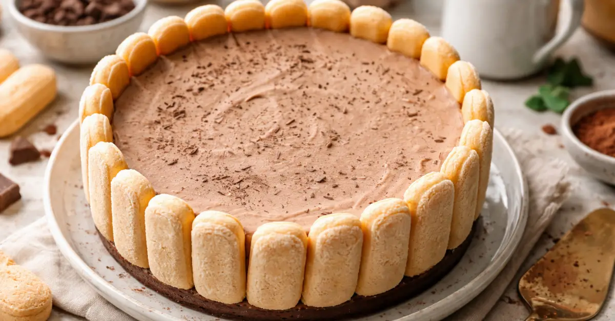 Fancy Chocolate Charlotte Cake Recipe - Tasty Recipes Chef