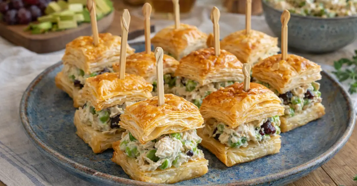 Healthy Chicken Salad Puffs - Easy Party Appetizers - TRC