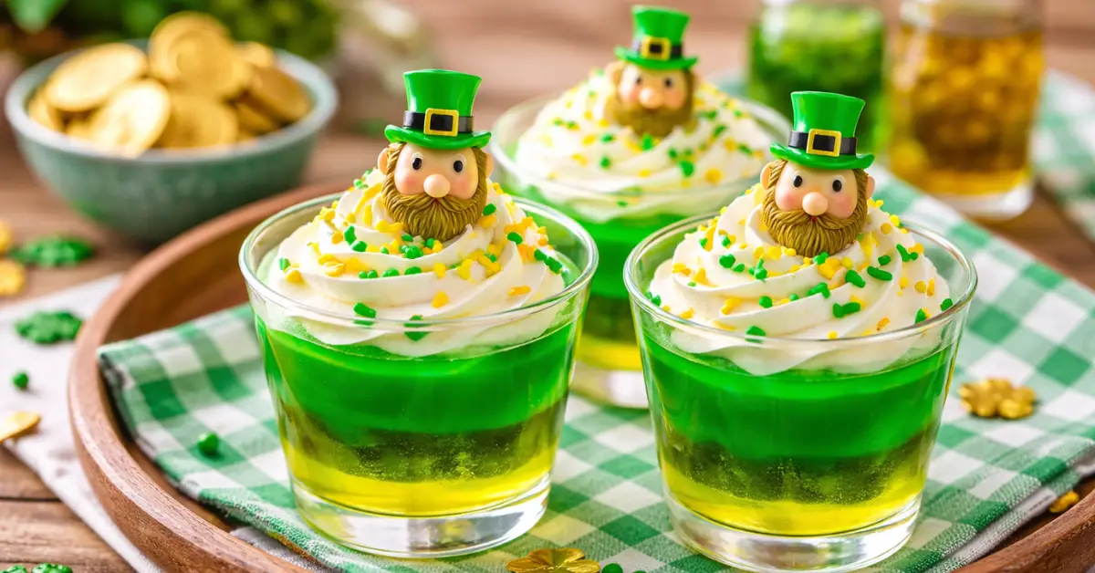 St. Patrick’s Day leprechaun jello cups - Festive and Fun Recipe